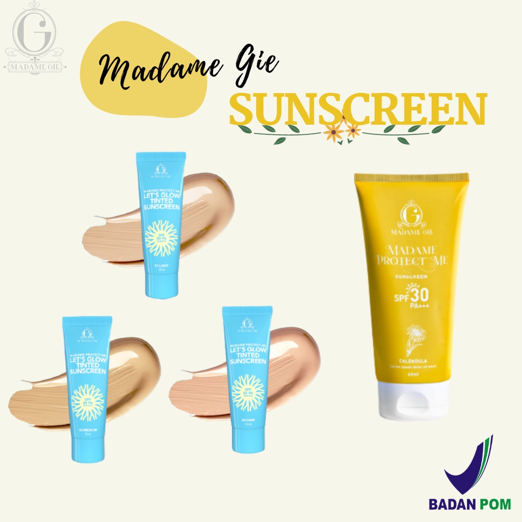 Jual MADAME GIE MADAME PROTECT ME SUNSCREEN SPF 30 - LET'S GLOW TINTED ... Jual MADAME GIE MADAME PROTECT ME SUNSCREEN SPF 30 - LET'S GLOW TINTED ...