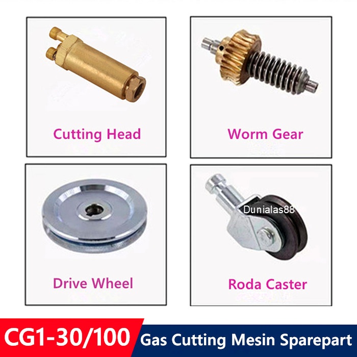 Jual CG1-30 CG1-100 Gas Cutting Mesin Head Wheel Worm CG1 30 100 ...