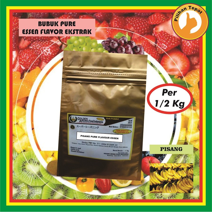 Jual Bubuk Pisang Pure Efe 1/2 kg Essen Flavour Ekstrak 500 Gram Serbuk ...