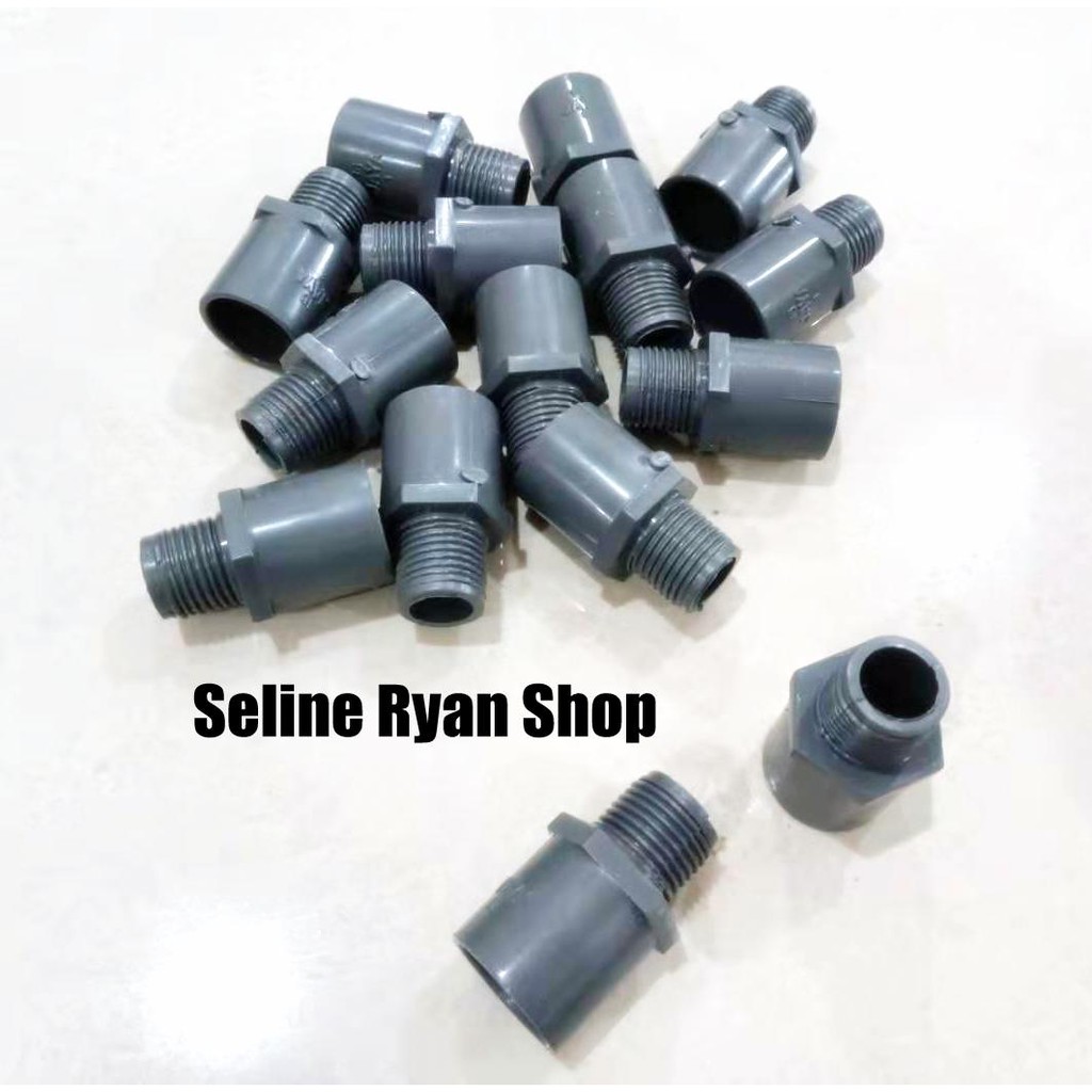 Jual Fitting Pipa PVC / Sambungan Pipa PVC/ Sok Drat / Socket PVC Drat Luar Indonesia|Shopee ...