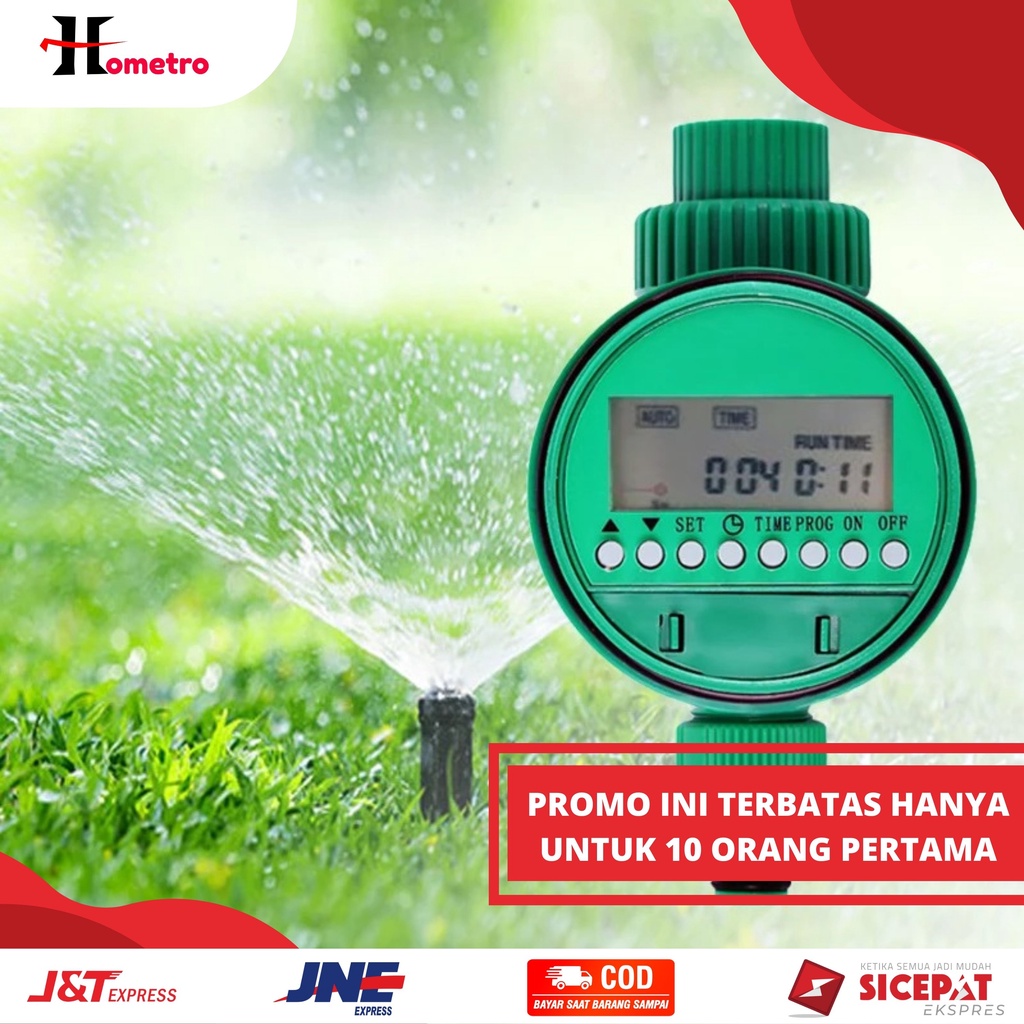 Jual Timer LCD Irigasi Air Taman Otomatis sprinkler Timer | Shopee ...
