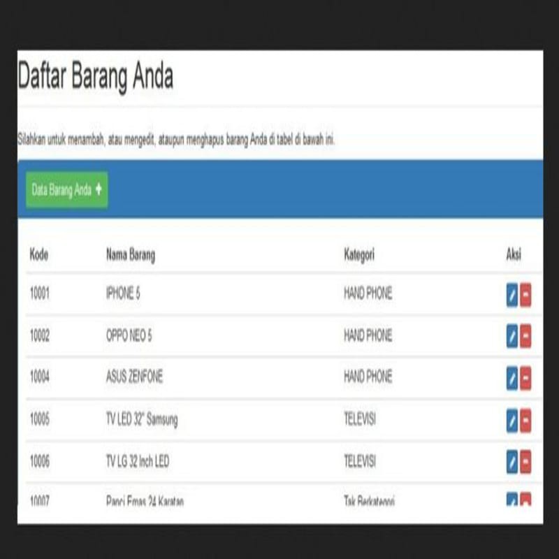 Jual Web aplikasi Manajemen Kredit Php Mysql | Shopee Indonesia