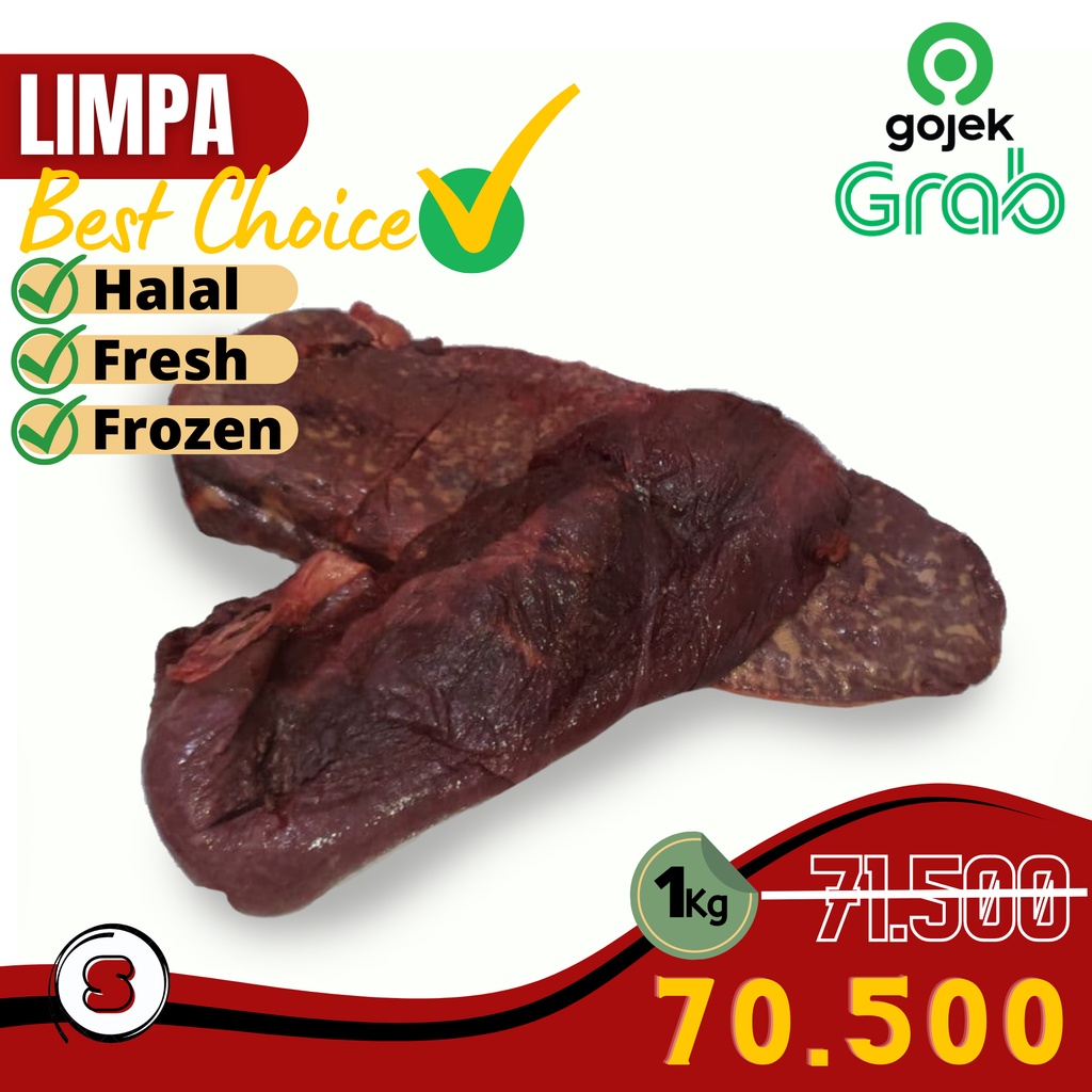Jual Sapina Daging Jeroan Sapi Limpo Sapi Limpa Halal | Shopee Indonesia
