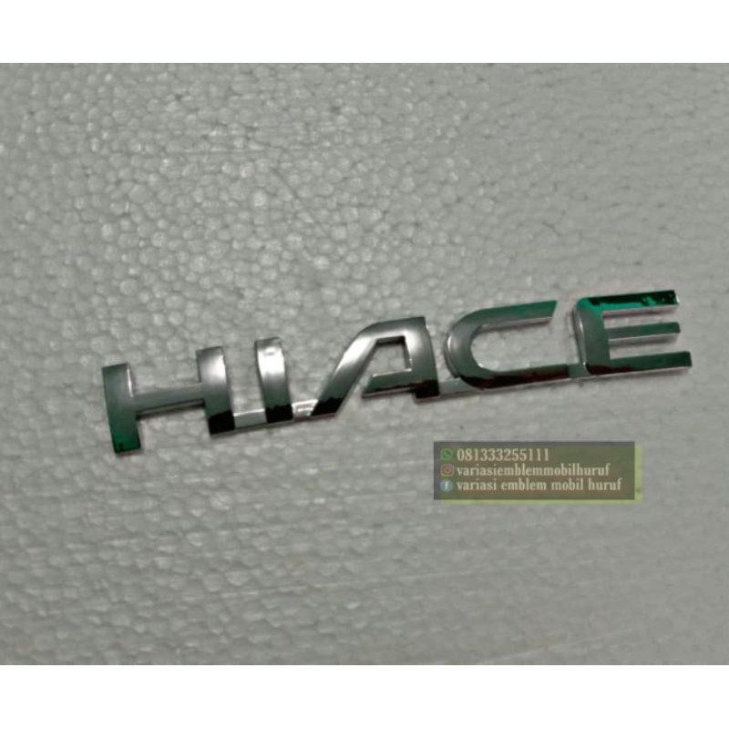 Jual Emblem logo toyota HIACE ukuran original bagasi hiace | Shopee ...