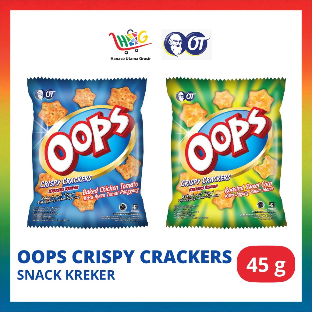 Jual Oops Crispy Crackers Ayam Tomat Panggang / Jagung Bakar Manis ... Jual Oops Crispy Crackers Ayam Tomat Panggang / Jagung Bakar Manis ...