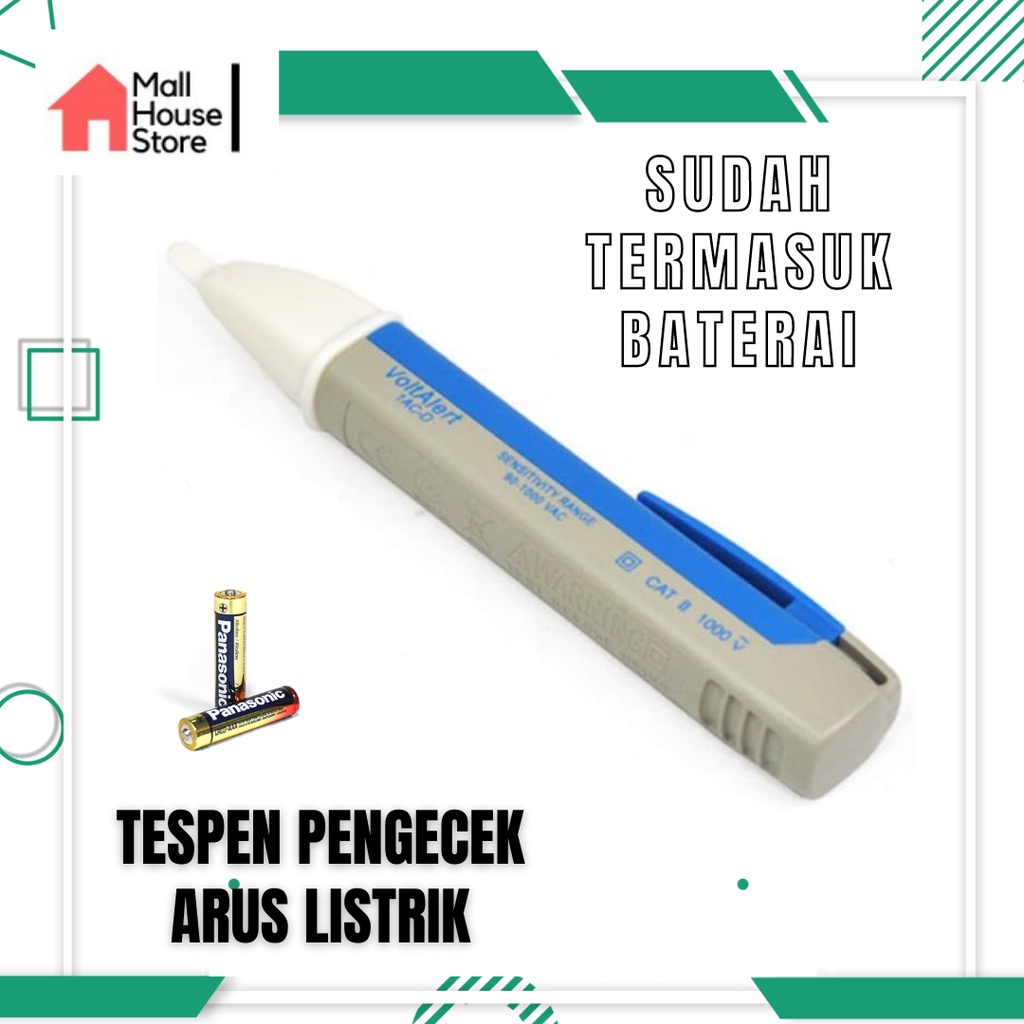 Jual Pen Pengecek Arus Listrik / Volt Detector Elektrikal / Tespen ...