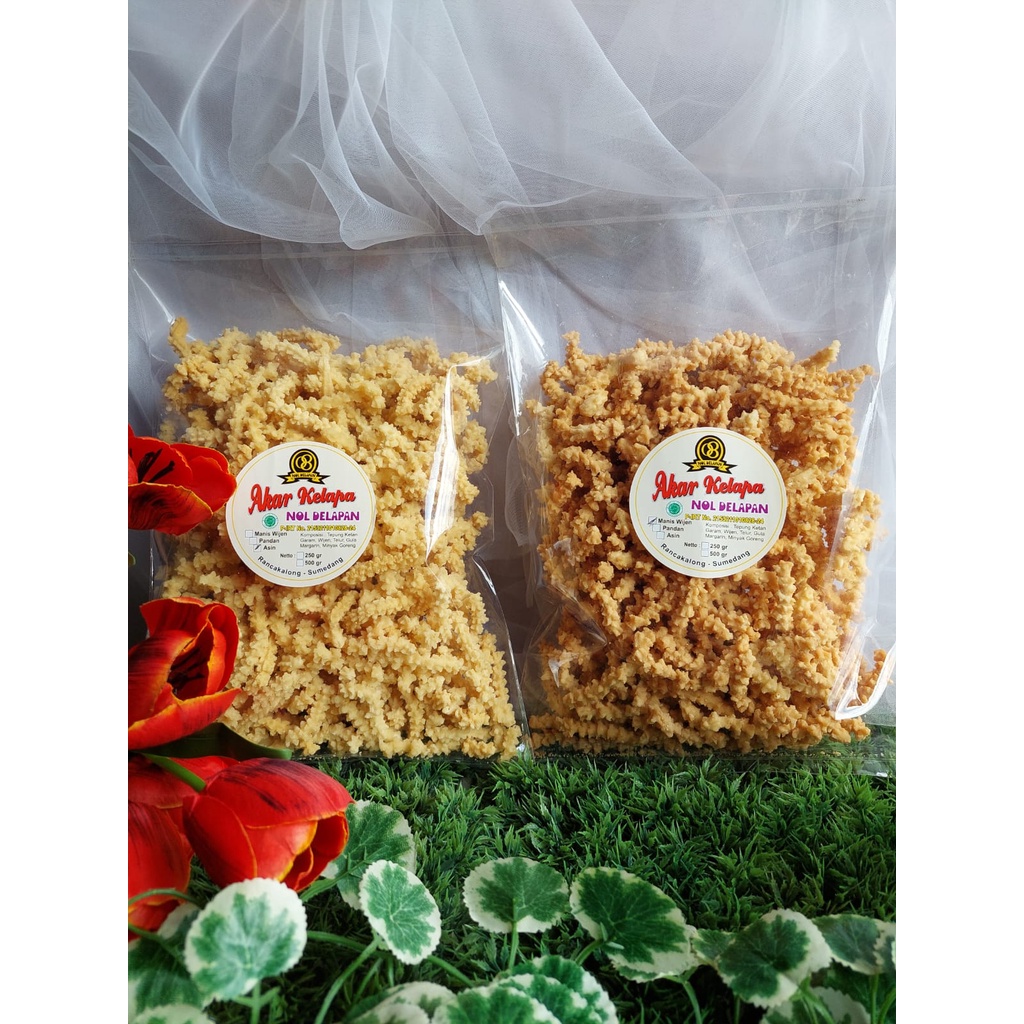Jual Kue Akar Kelapa 08 Asin & Manis Pandan | Shopee Indonesia