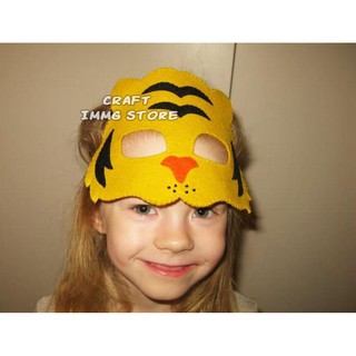 Jual Topeng hewan harimau tiger topeng pesta ulang tahun Flanel kostum ...