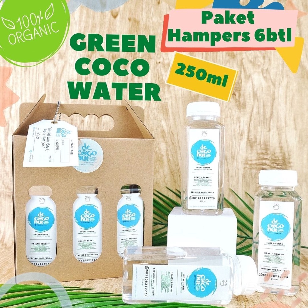Jual Paket Hampers 6 Botol Green Coco/Air Kelapa Ijo @250ml | Shopee ...