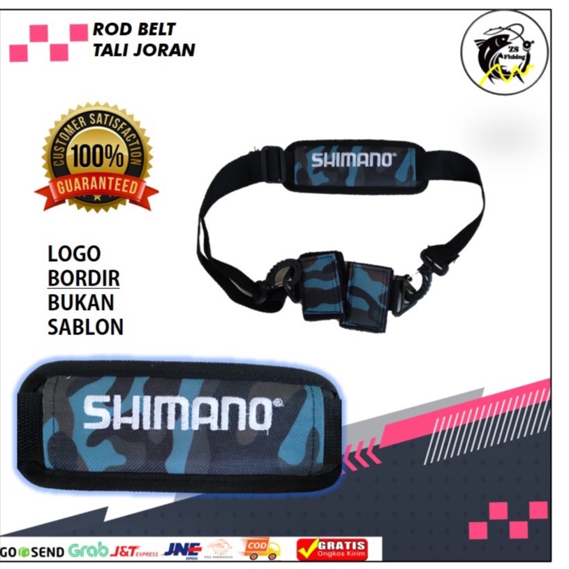 Jual Tali joran Rodbelt, Rod belt slempang joran bordir (bukan sablon ...