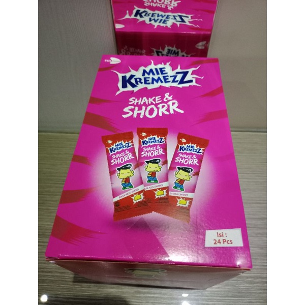 Jual Mie Kremez Shake & Shorr Mie Kremes Enak 1box isi 24pcs Rasa Kaya ...