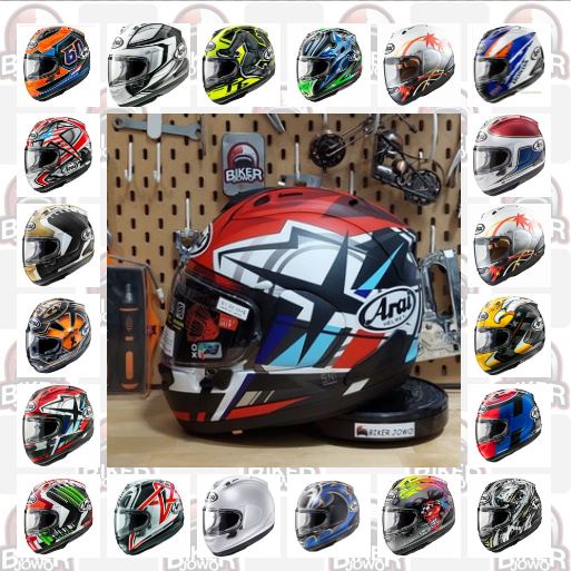 Jual Helm Arai RX7X Black White Silver Pedrosa Hayden Russel IOM Rea TT ...
