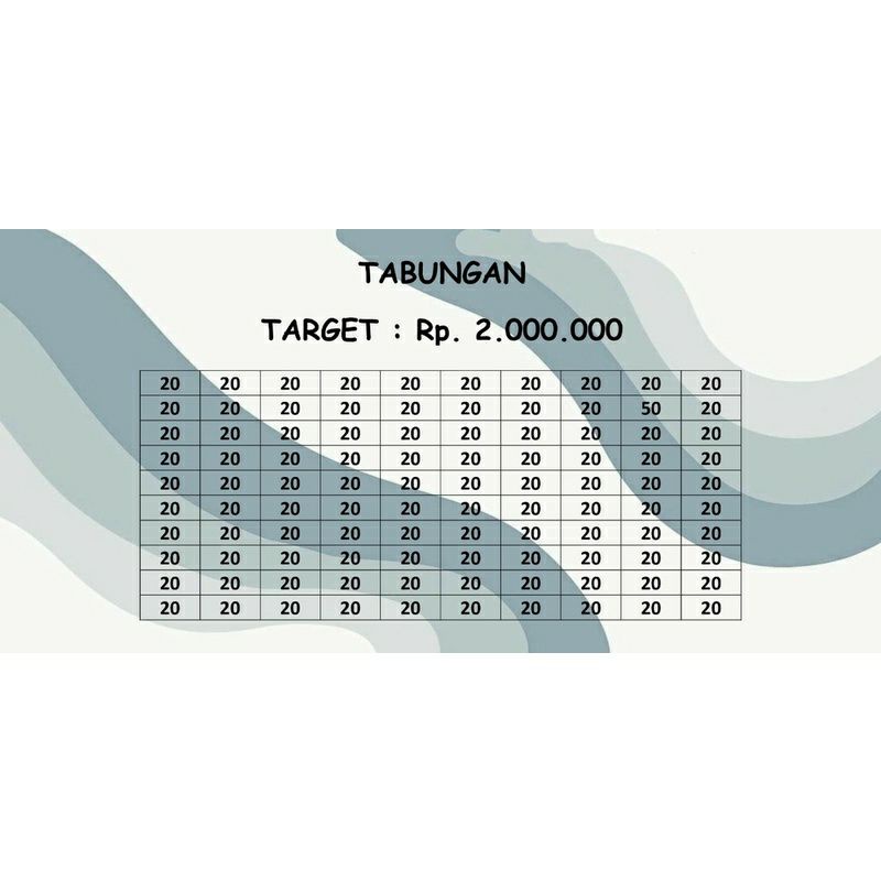 Jual stiker celengan target | Shopee Indonesia