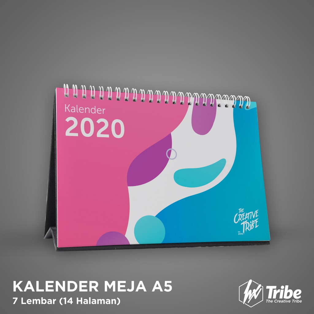 Kalender Meja A5 7 Lembar - 14 Halaman Calendar Duduk | Shopee Indonesia