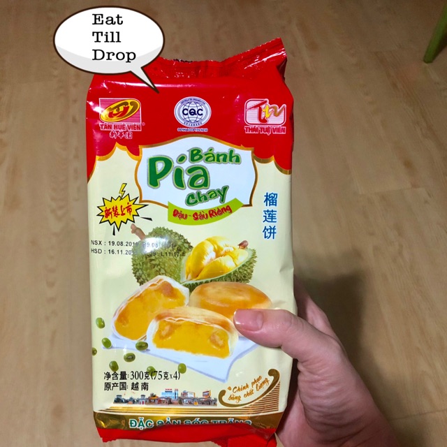 Jual PIA DURIAN VIETNAM BANH PIA CHAY 300 gram | Shopee Indonesia