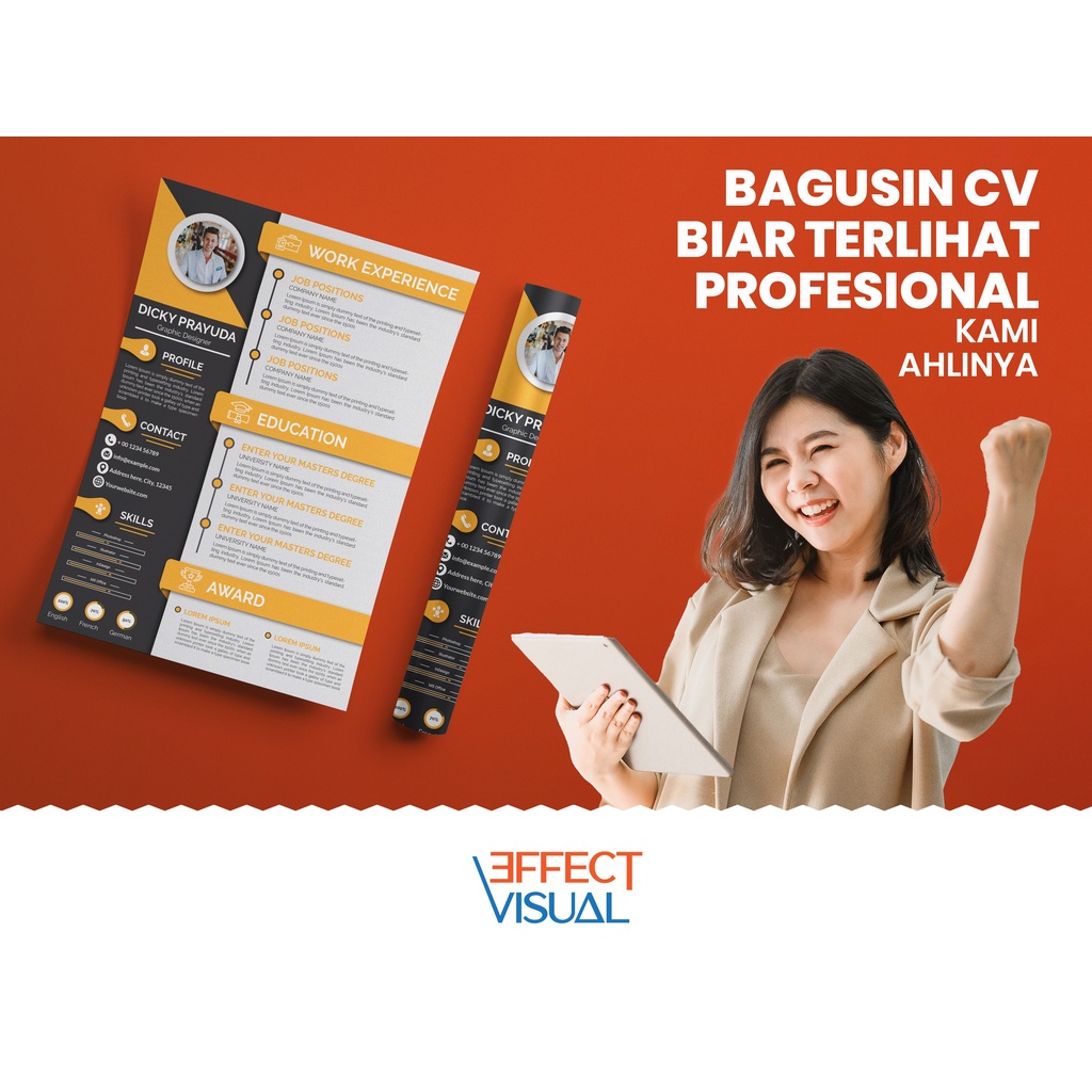 Jual Effect Visual Cv Curriculum Vitae Shopee Indonesia