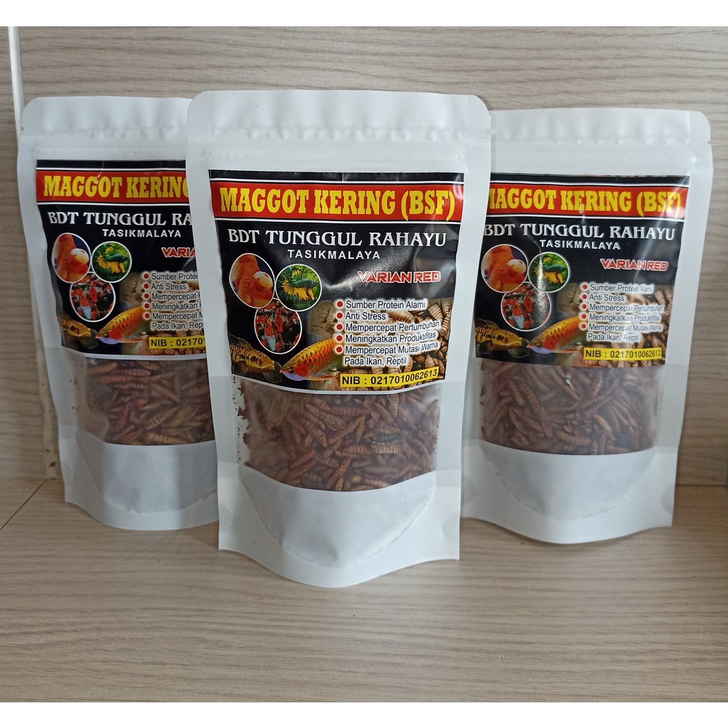 Jual Jual Maggot BSF Premium Kering 55gr Kemasan Pouch ASPUT ...
