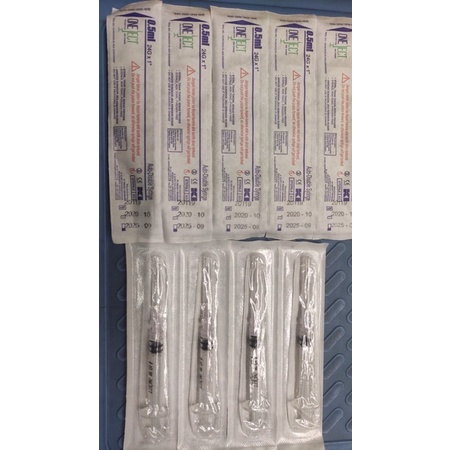 Jual 1pcs Spuit One Ject 0,5ml Skifa injection spuit 0,5ml | Shopee ...