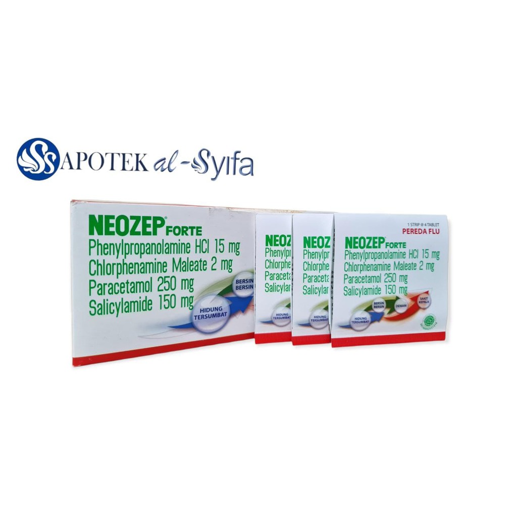 Jual Neozep Forte Pereda Flu (1 Strip isi 4 Tablet) | Shopee Indonesia