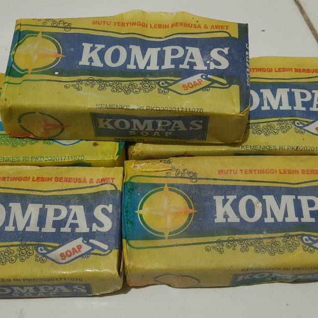 Jual Sabun batang KOMPAS / sabun jadul batangan Indonesia|Shopee Indonesia