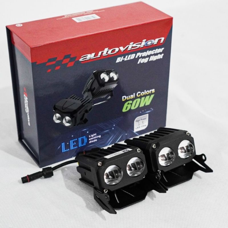 Jual Laser Lampu Sorot Autovision Bi-LED Projector Fog Light Borneo DL (Mata 2). | Shopee Indonesia