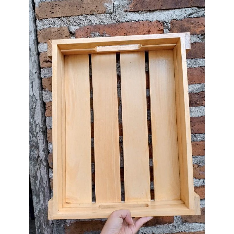 Jual Baki Kayu 30x40 Tray Nampan Kayu Ukuran 30x40 Indonesia|Shopee ...