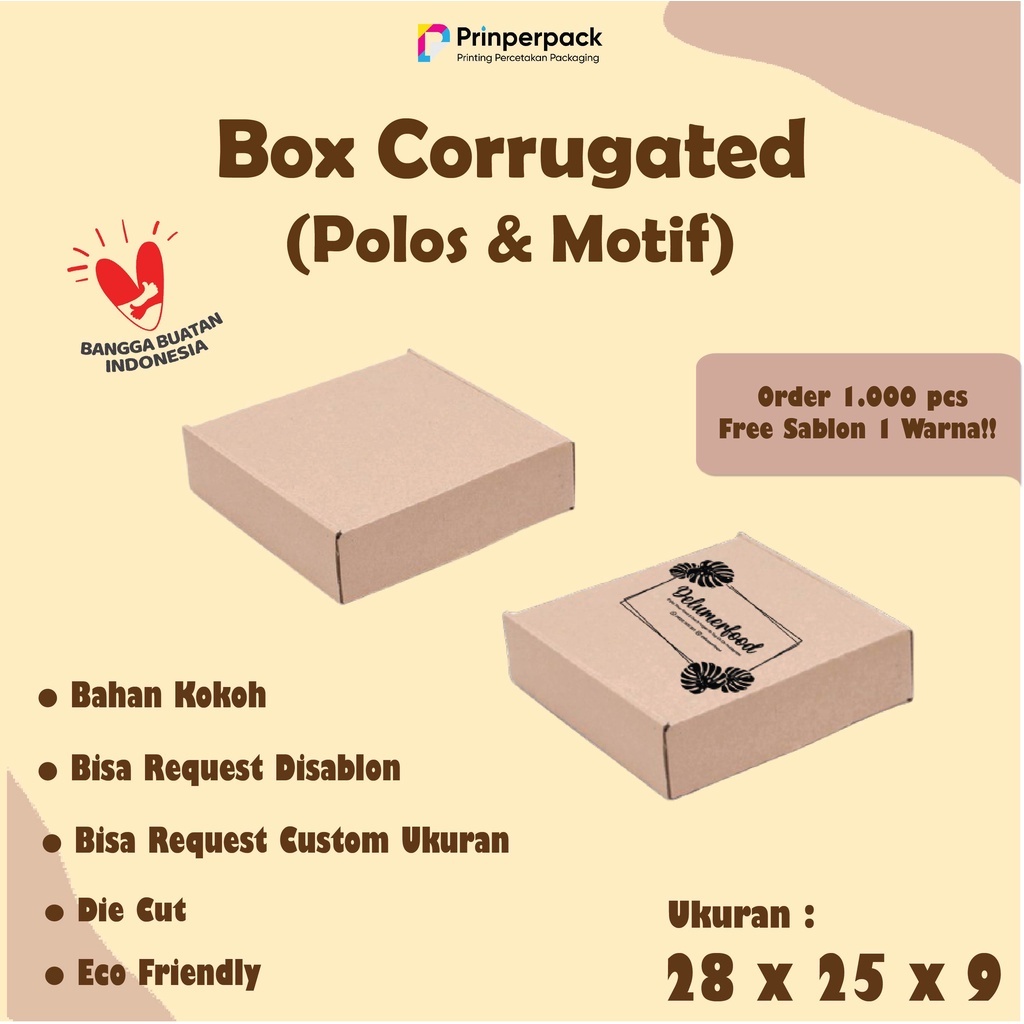 Jual PP Gift Box 28 x 25 x 9 / Box Hampers / Box Baju / Box Brownies ...
