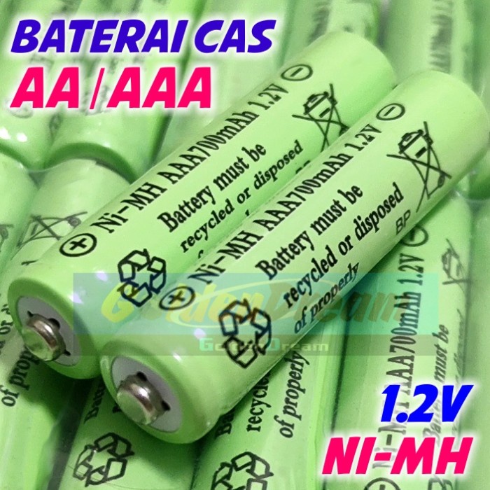Jual Baterai Cas Hijau AA AAA 1.2v Rechargeable Battery Batere Charger ...