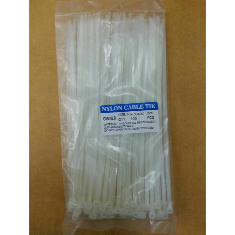 Kabel Tis / Cable Tie / Kabel Ties Putih 20cm | Shopee Indonesia