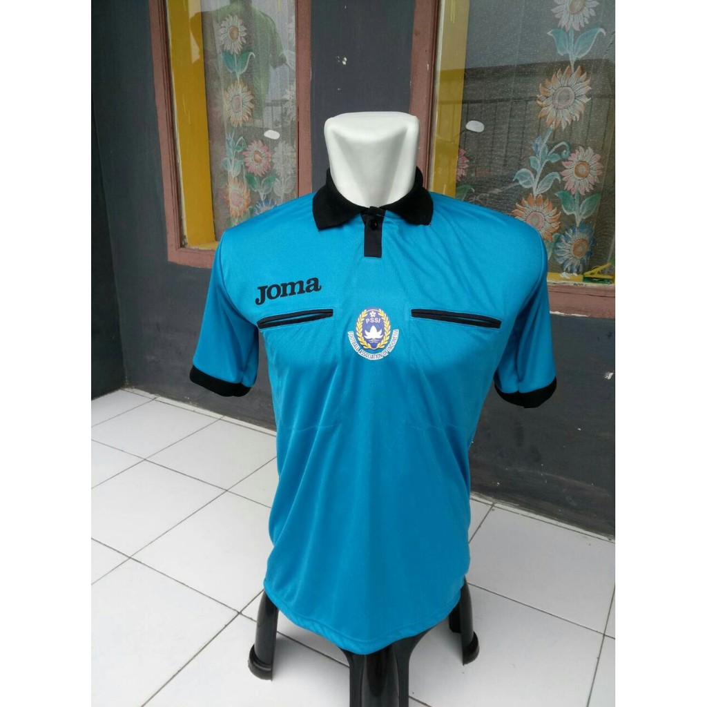 Jual Seragam Baju wasit Joma BIRU | costum referee sepakbola | Shopee ...