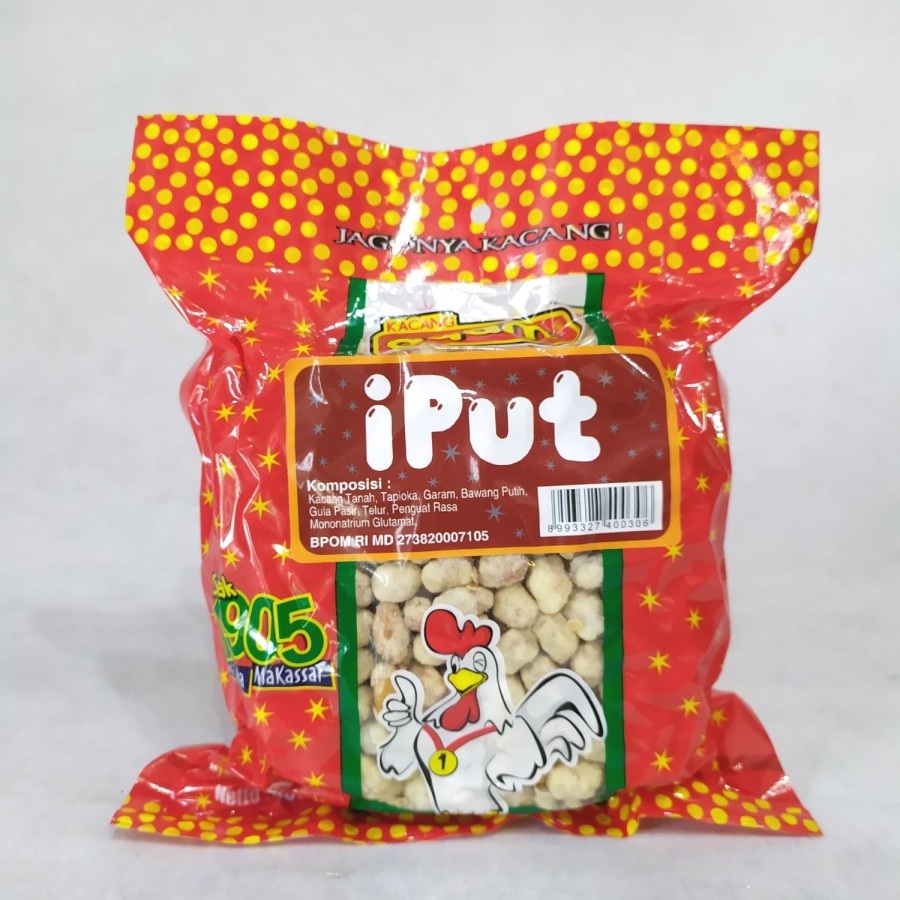 Jual Kacang Iput Disko Putih AYAM 450gr Khas Makassar | Shopee Indonesia