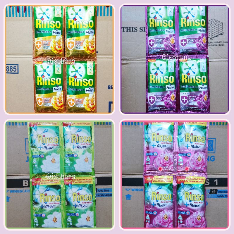 Jual Rinso Molto kemasan 1.000 (1 Renceng isi 6 sachet) | Shopee Indonesia
