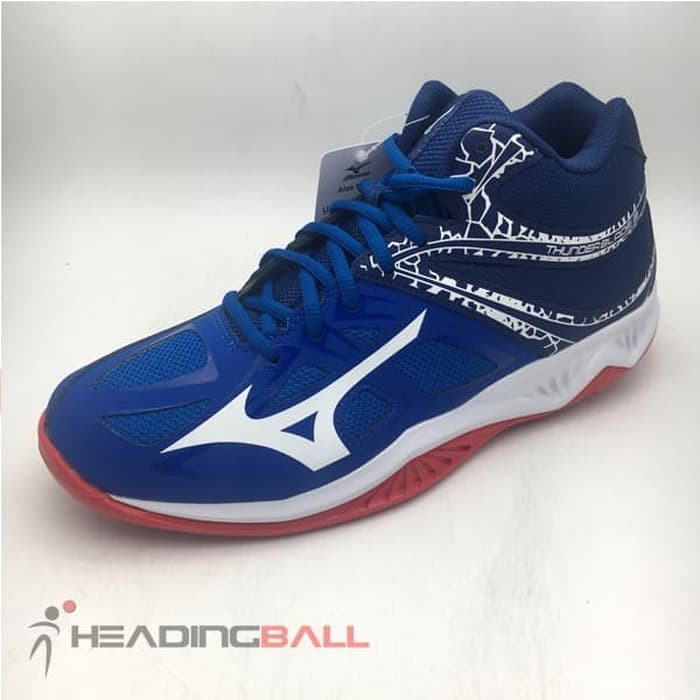 Jual Sepatu Volley Mizuno Original Thunder Blade 2 MID Blue V1GA197524 ...
