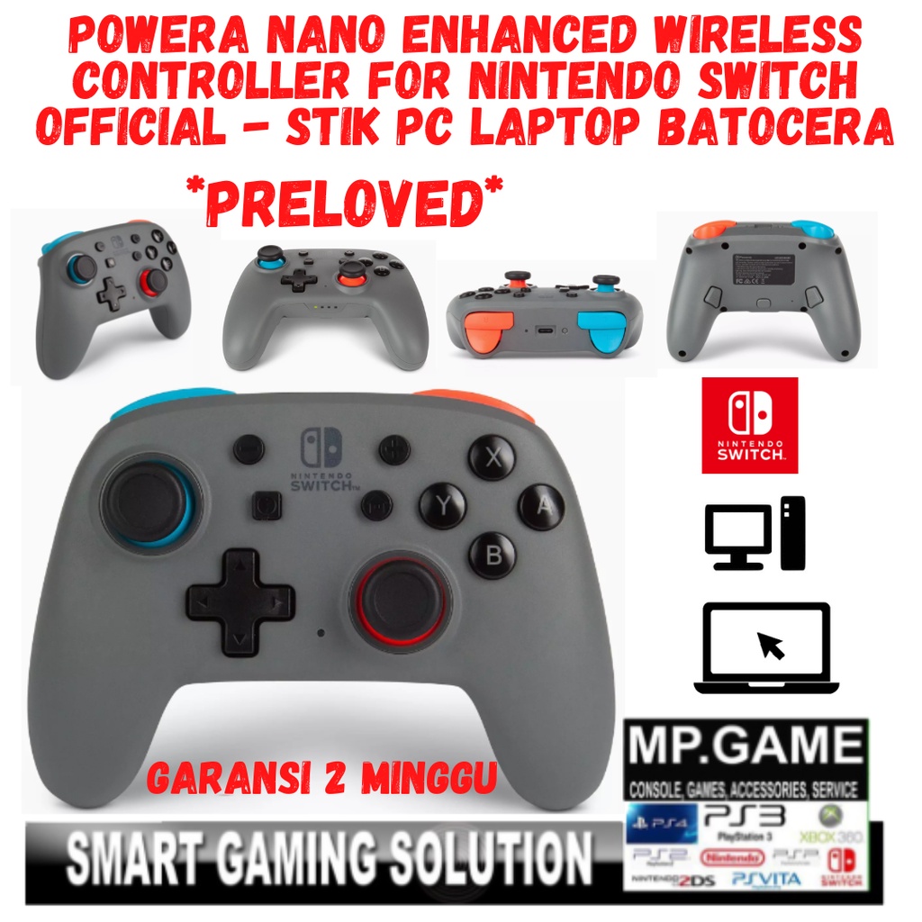Jual PowerA Nano Enhanced Wireless Controller for Nintendo Switch Stik ...