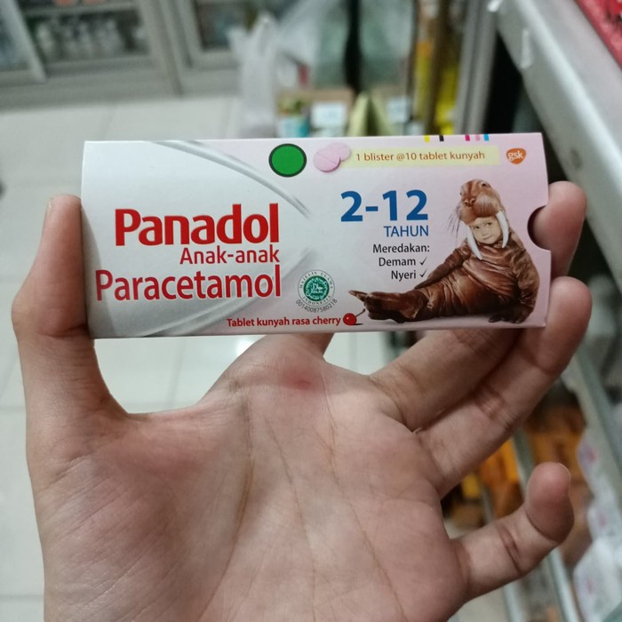 Jual Panadol Anak 2-12 Tahun Paracetamol Strip isi 10 Tablet Kunyah ...