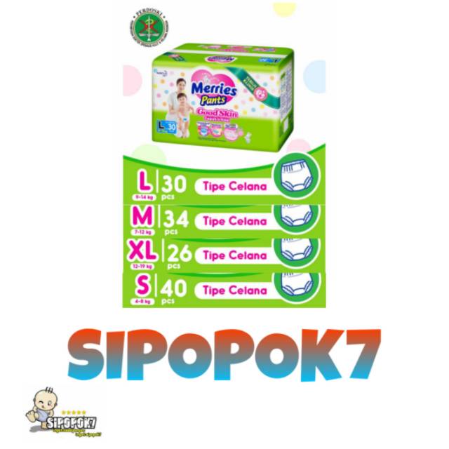 MERRIES PANTS L30 L 30 M34 M 34 XL26 XL 26 S40 S 40 | Shopee Indonesia
