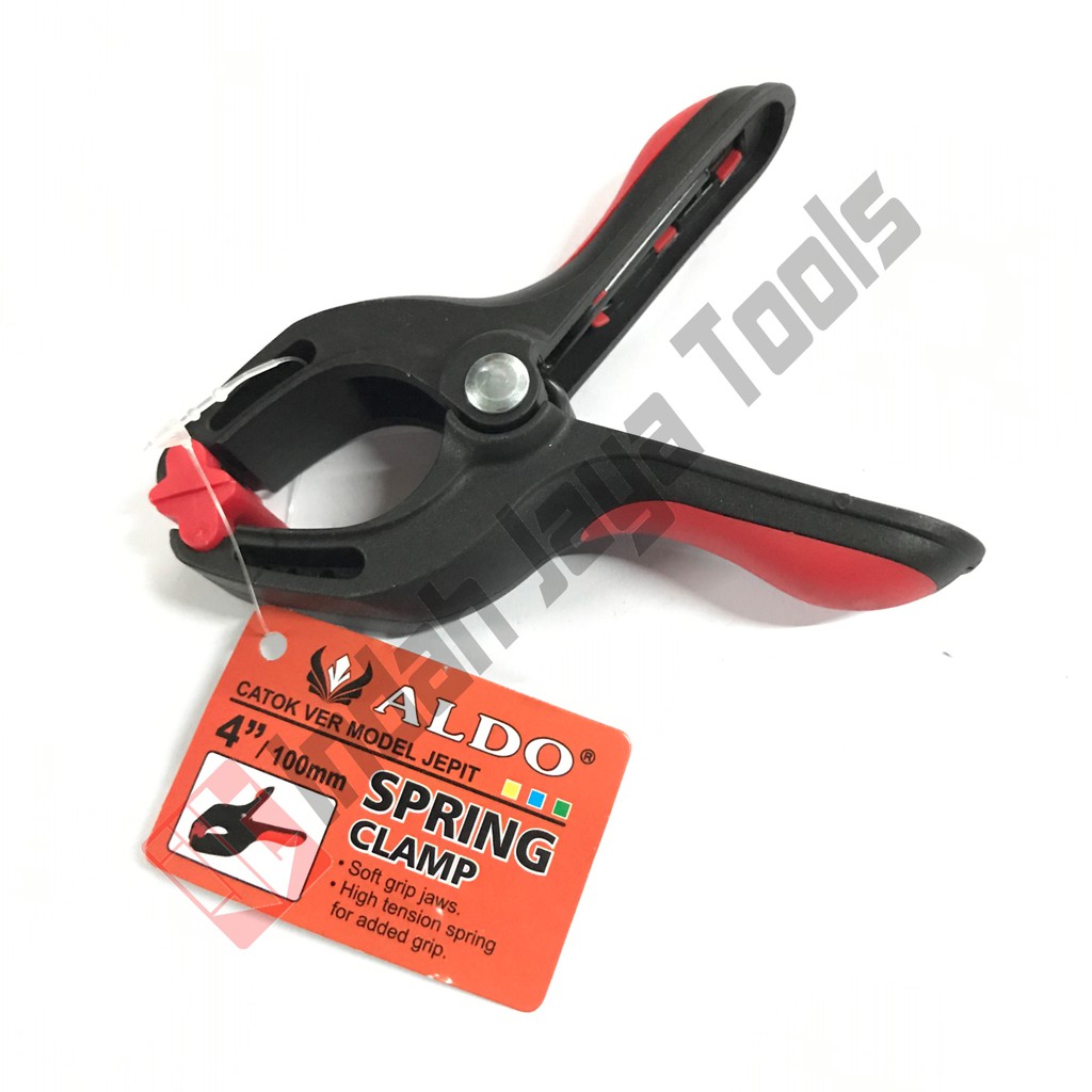 Jual ALDO Spring Clamp 4 Inch - Nylon Penjepit Kayu Besi Klem Catok ...