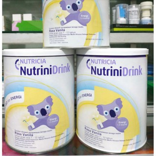 Jual NUTRINIDRINK NUTRINI DRINK 400 GR POWDER VANILA | Shopee Indonesia