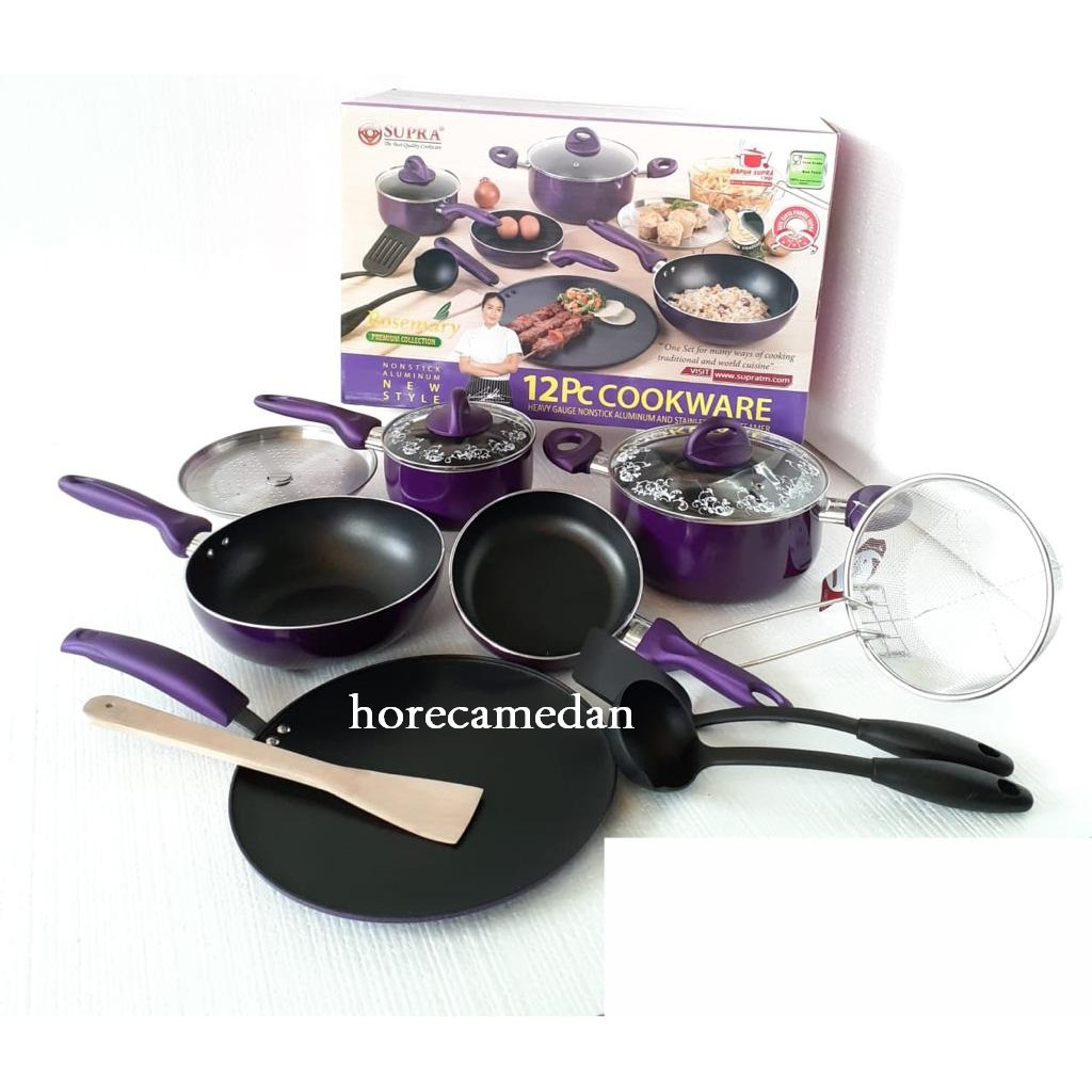 Jual Panci set supra rosemary 12pc by chef renatta | Shopee Indonesia