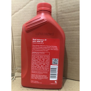 Jual OLI MESIN SHELL ADVANCE AX3 4T 20W-50 1000ML SHELL | Shopee Indonesia