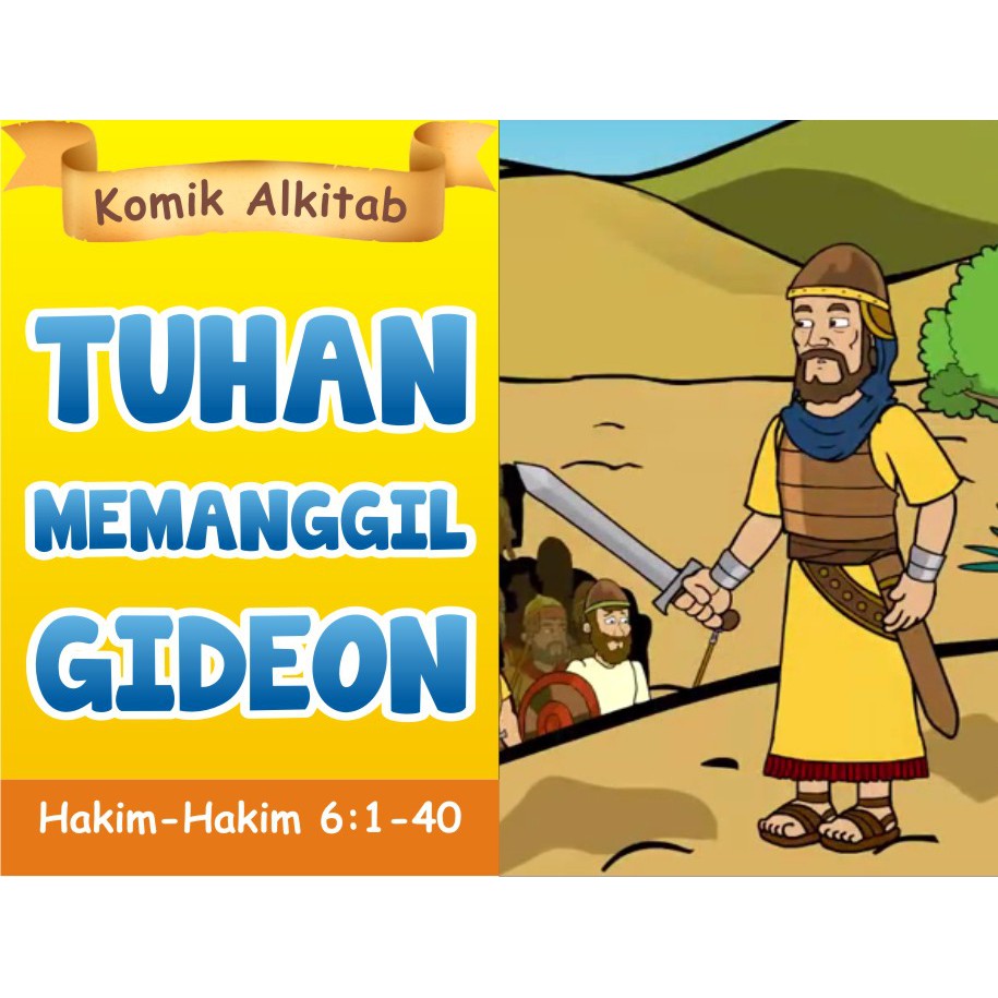 Jual TUHAN MEMANGGIL GIDEON - buku komik cerita alkitab anak sekolah ...