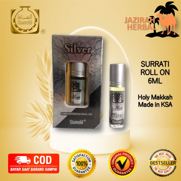 Jual Parfum Surrati Silver Roll On 6ml | Original by Surrati Perfumes ...
