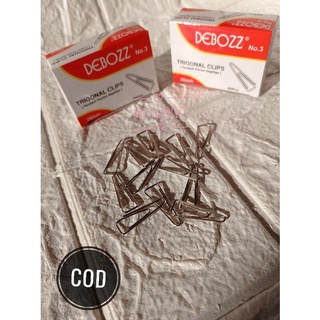 Jual Trigonal clips warna 1box (60pcs)/ KLIP KERTAS / trigonal colour ...