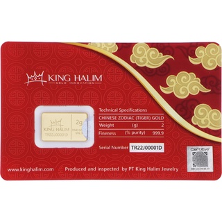Jual LOGAM MULIA EMAS KING HALIM 2GR - CHINESE ZODIAC TIGER | Shopee ...