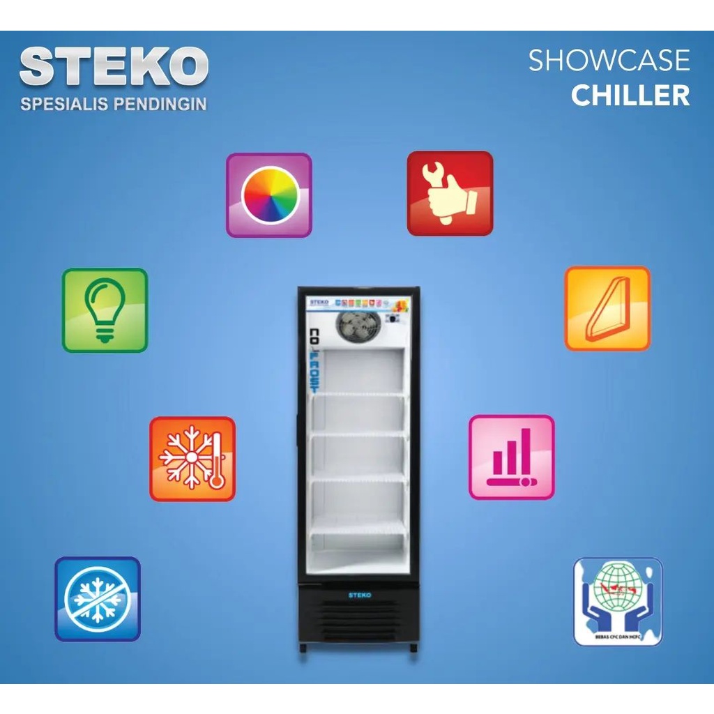 Jual Showcase Chiller Steko MG-180 / MG-200 / MG-220 / MG-300 | Shopee Indonesia