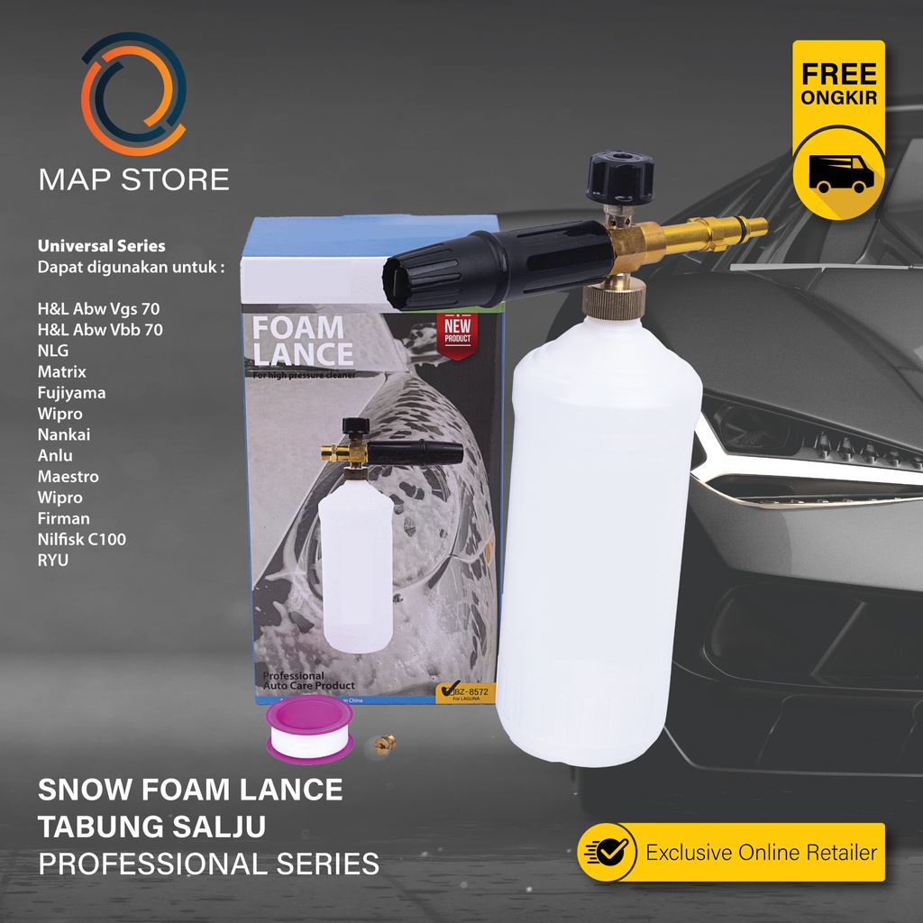Jual Foam Lance / Snow Wash / Tabung Cuci Sabun / Snow Foam Jet Cleaner ...