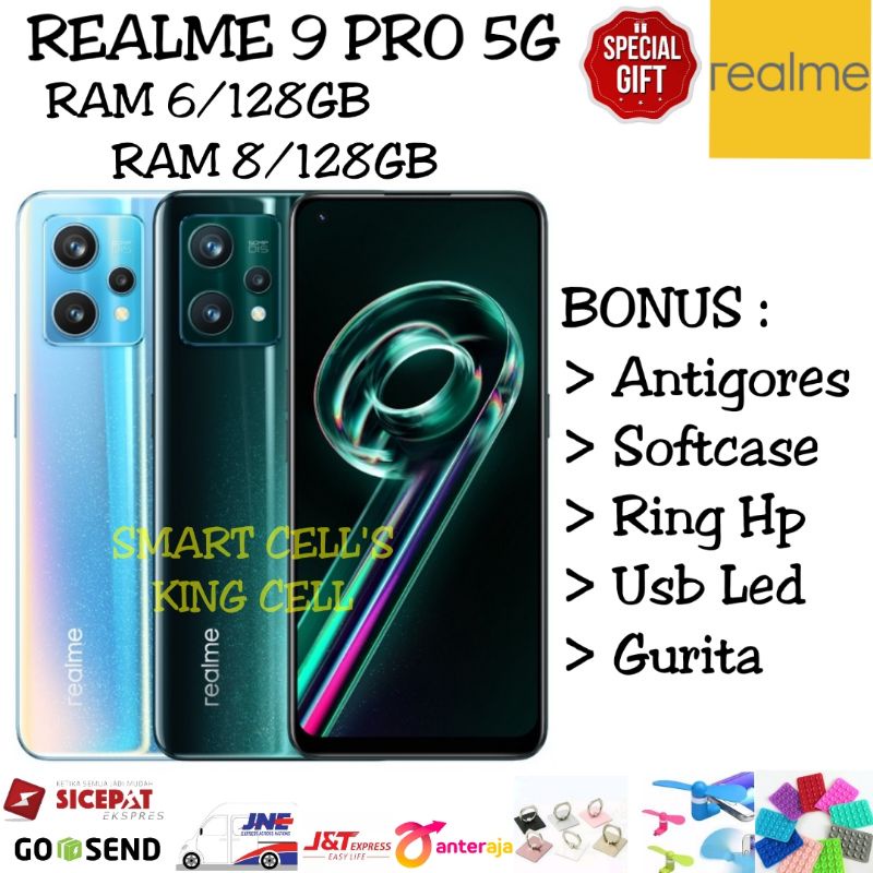 Jual REALME 9 PRO 5G RAM 6/128 & RAM 8/128GB GARANSI RESMI REALME ...