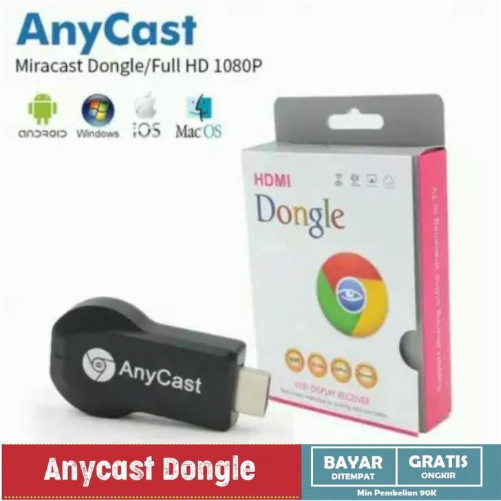Jual Anycast dongle monitor receiver Wifi HDMI - HDMI dongle - DLNA tongkat TV driver Chrome ...