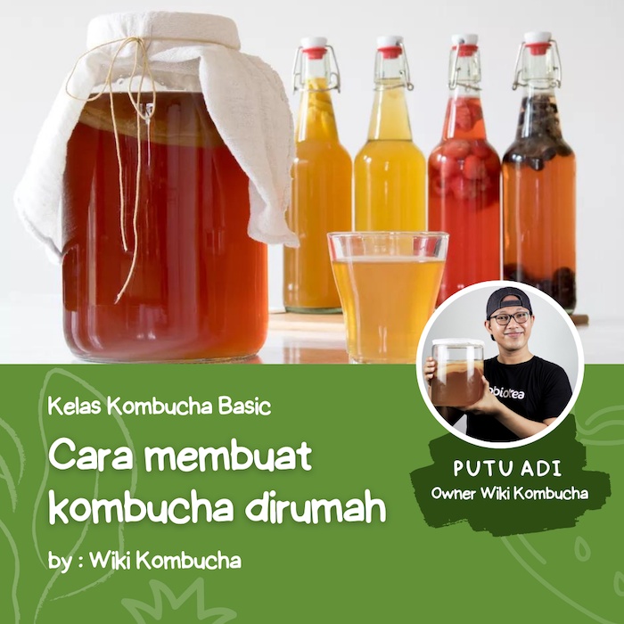 Jual Kelas Kombucha Basic "Cara membuat kombucha dirumah" by Wiki ...