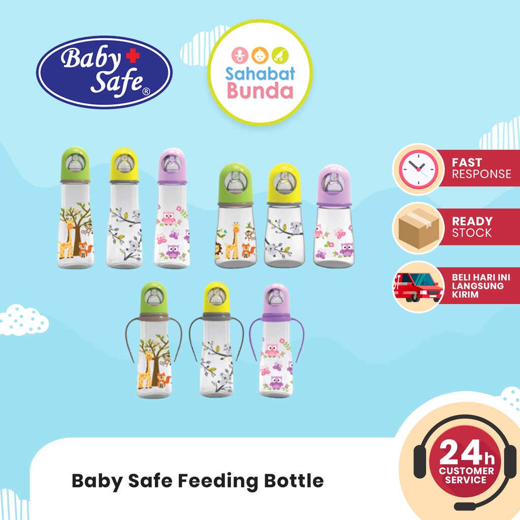 Jual BABY SAFE Botol Susu Bayi 125ml / 250 ml Babysafe Feeding Bottle 125ml JP002 JP003 JP005 ...